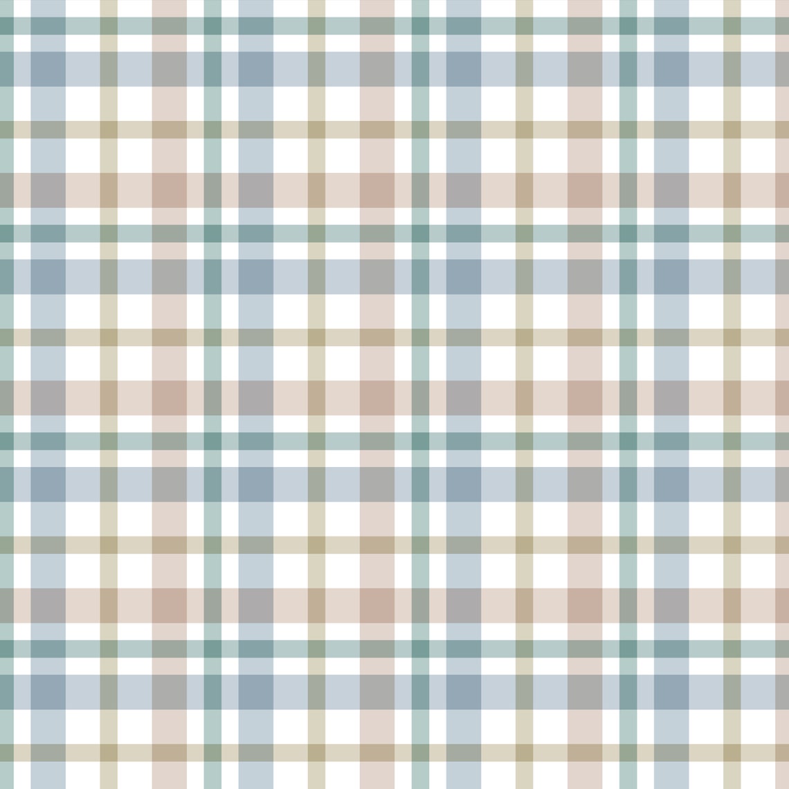 Pastel Plaid Seamless Repeat Pattern JPEG - Etsy
