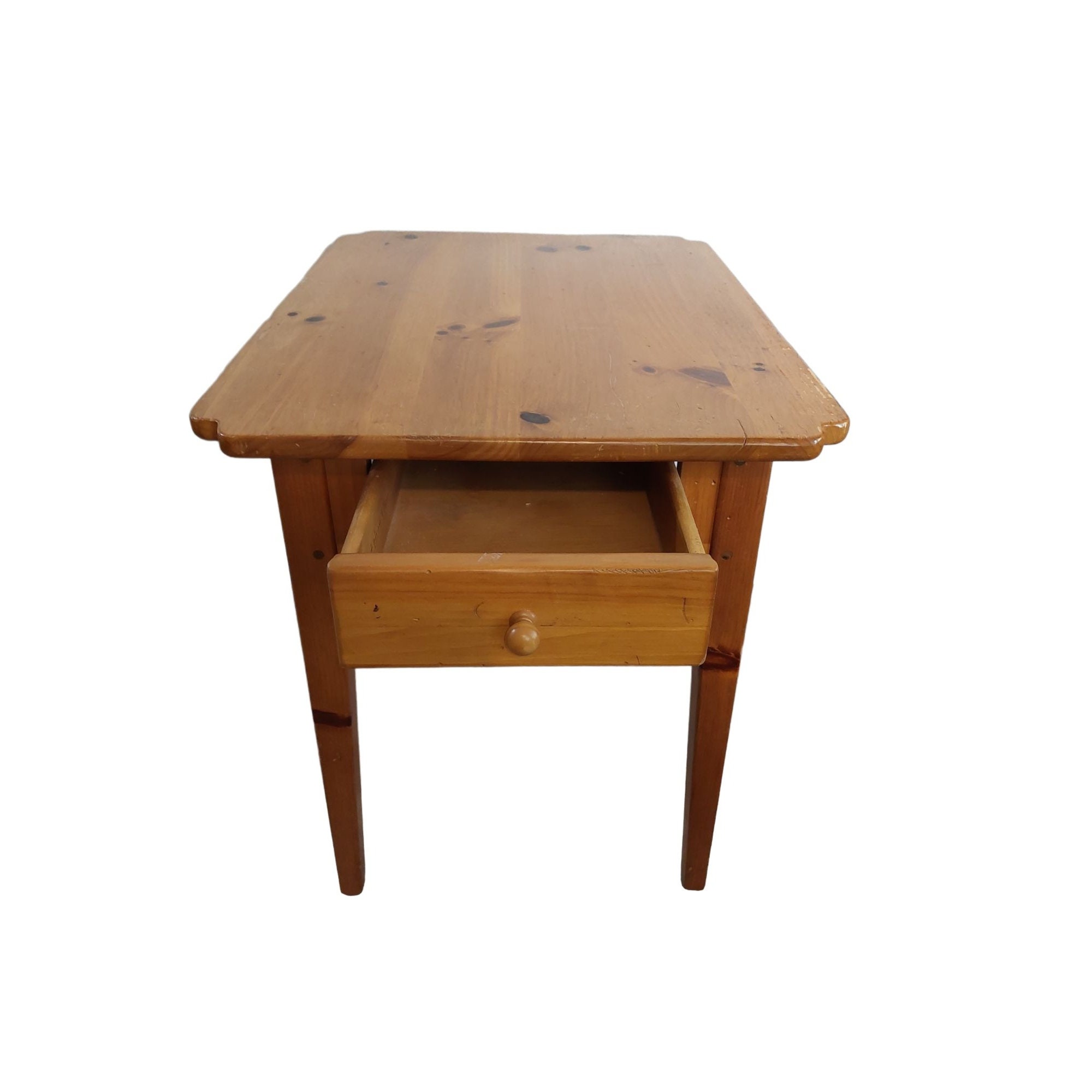 Vintage Ethan Allen Natural Pine Rectangle End Table - Etsy