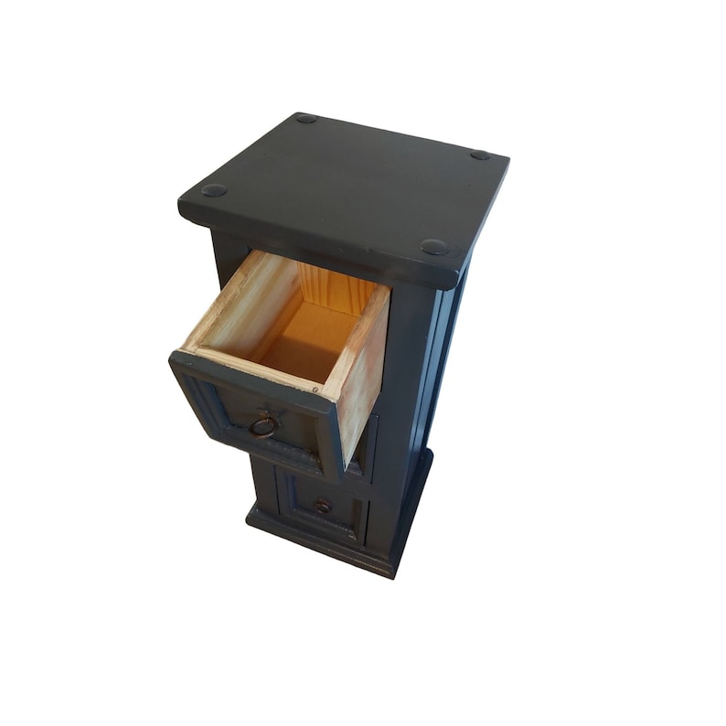 3 Drawer Solid Wood Stand - Etsy