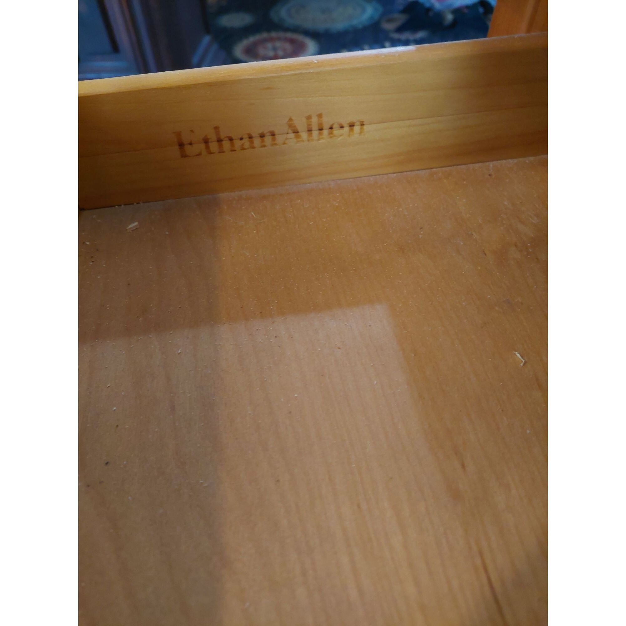 Vintage Ethan Allen Natural Pine Rectangle End Table - Etsy