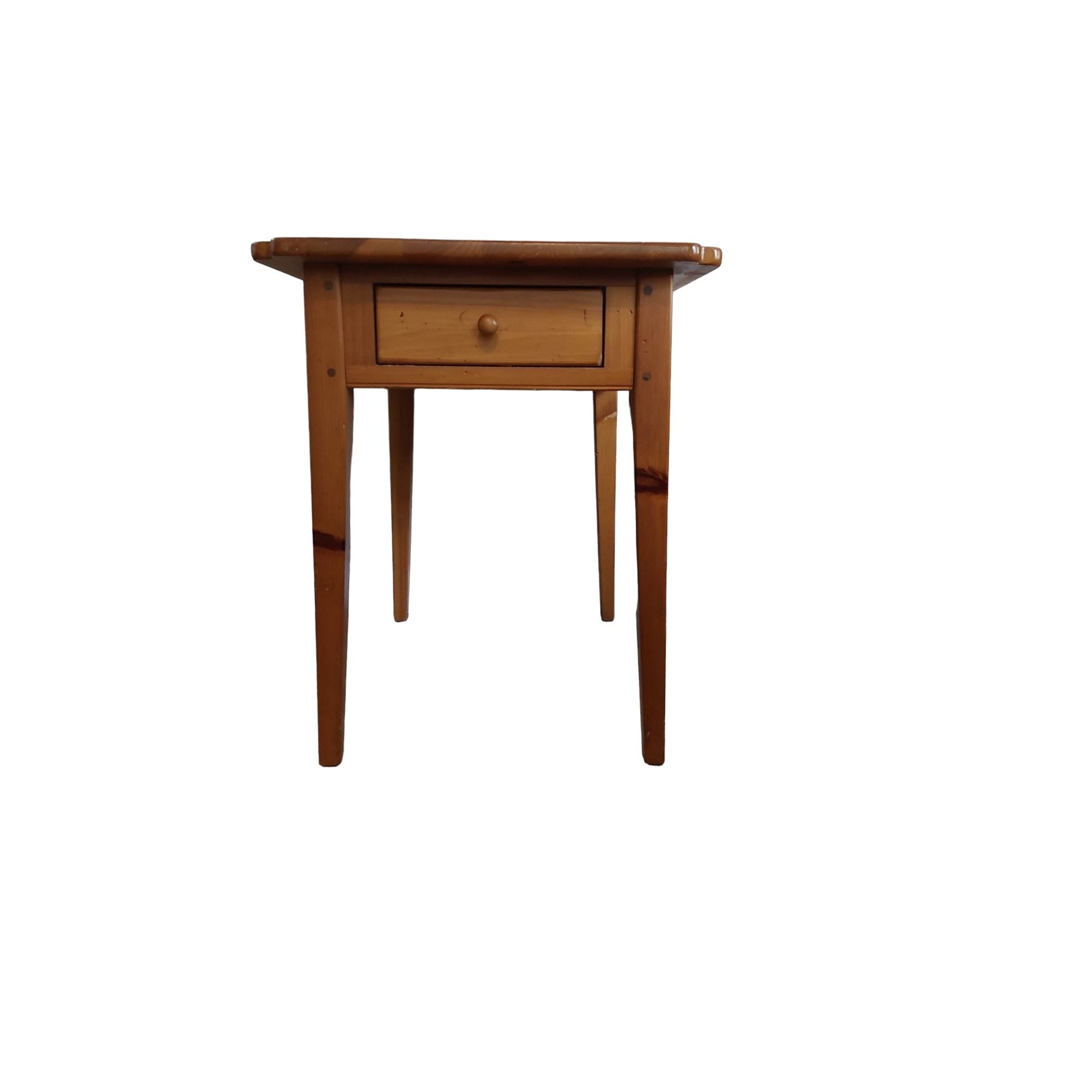 Vintage Ethan Allen Natural Pine Rectangle End Table - Etsy