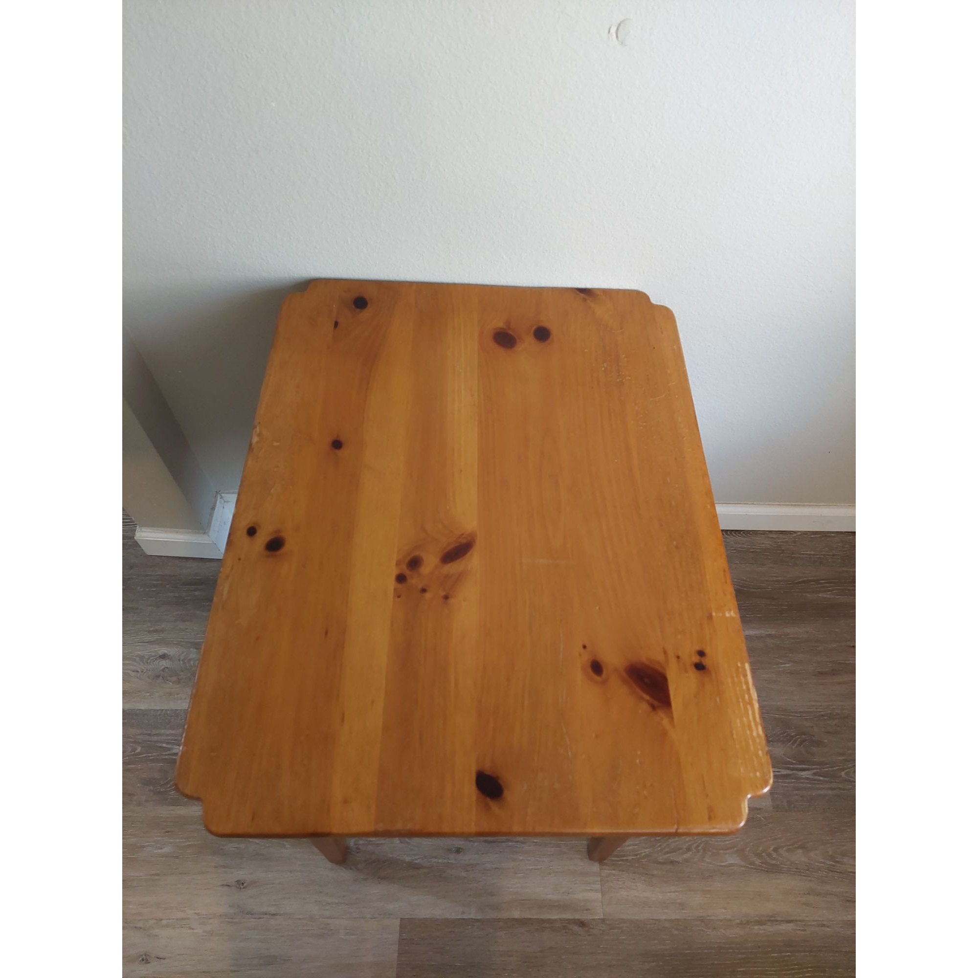 Vintage Ethan Allen Natural Pine Rectangle End Table - Etsy
