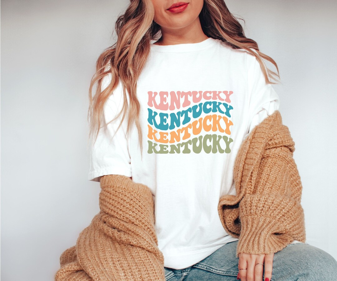 Kentucky State Shirts, Kentucky State Map Shirt, Kentucky Travel Gifts ...