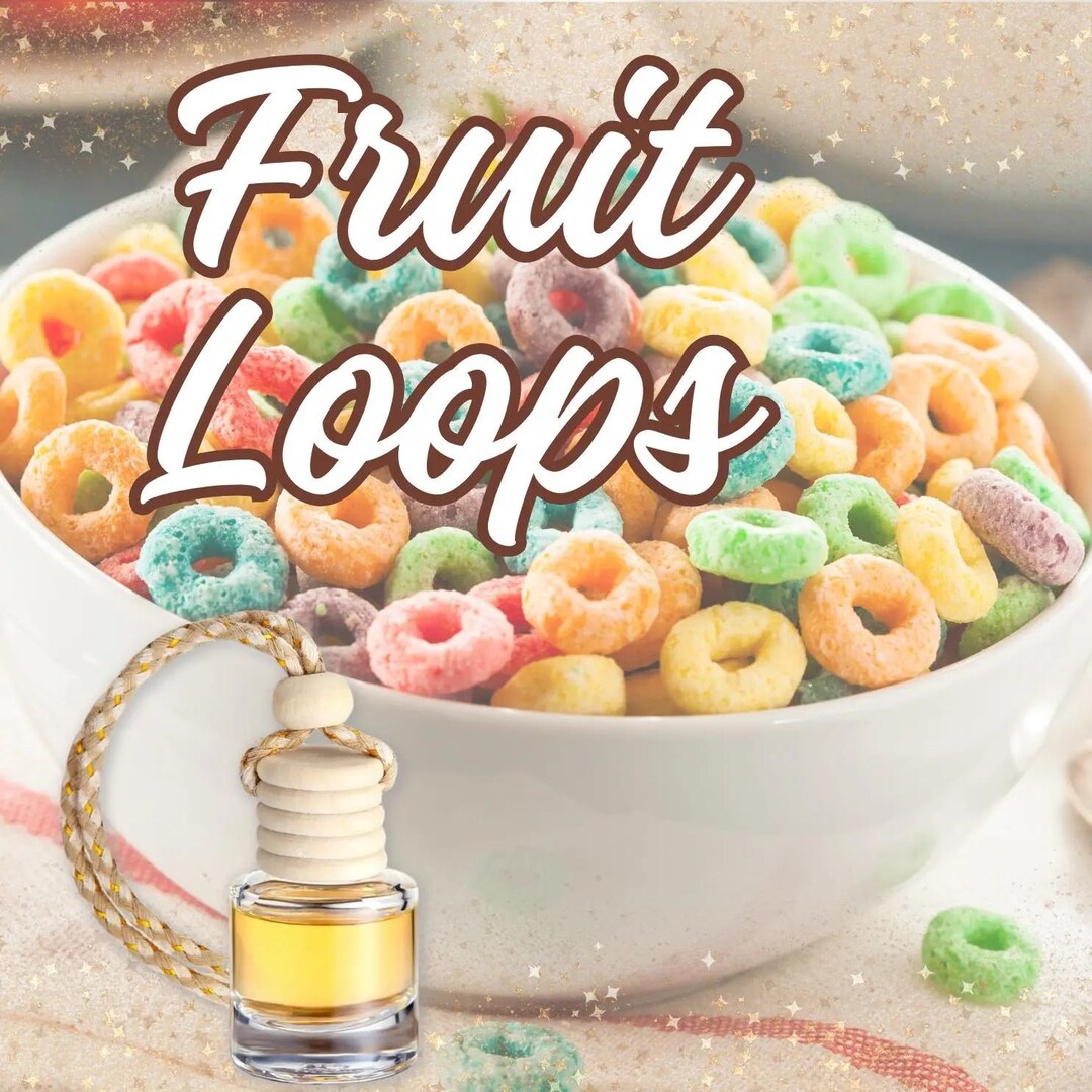 Car Air Freshener Fruity Loops Cereal Type Car Home Fragrance Diffuser Coconut Oil Air Freshener ...