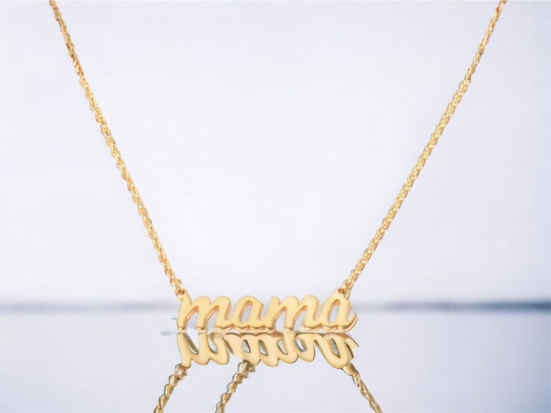 14K Solid Gold Personalized Name Chain Personalized Name - Etsy