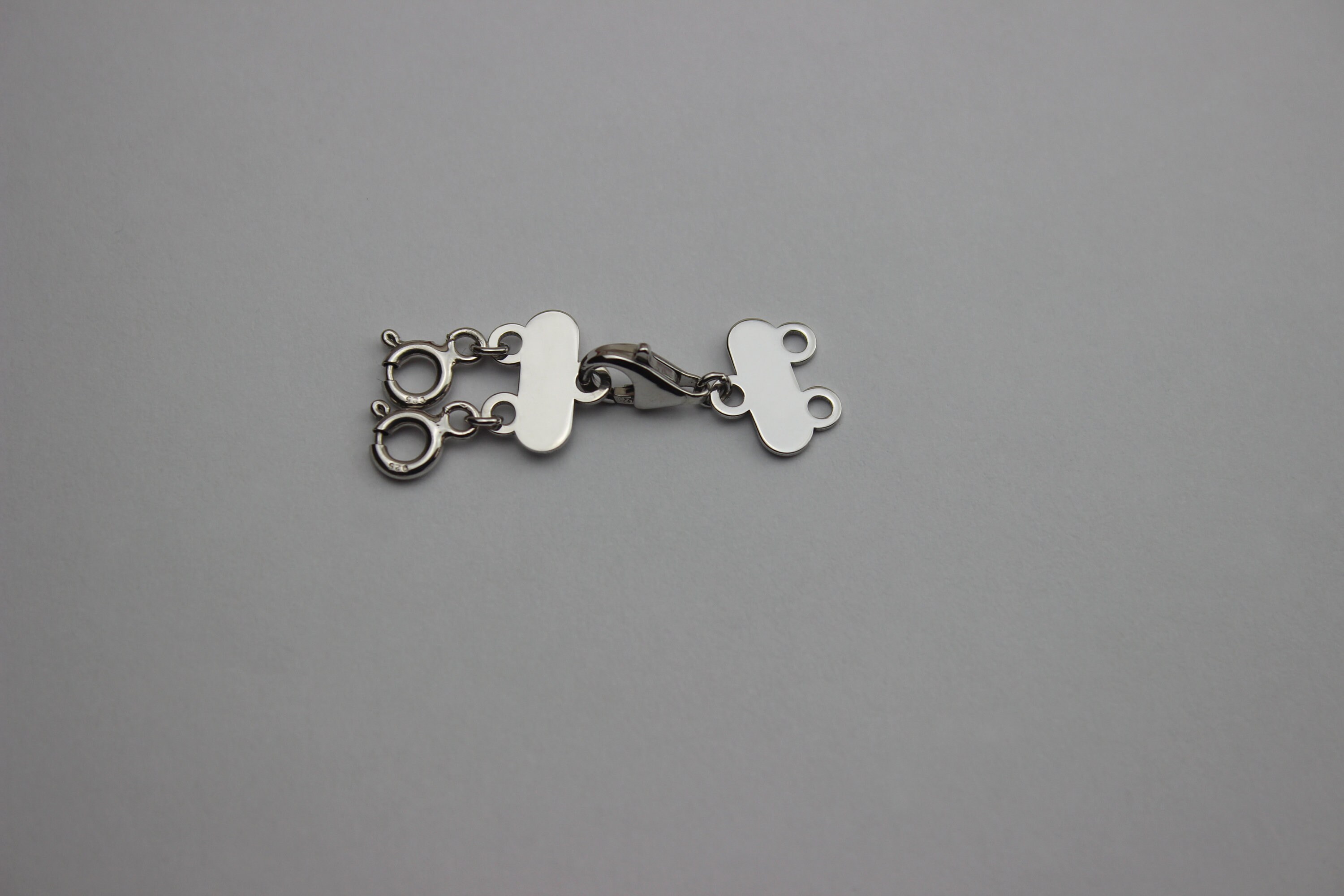 14k Solid Gold Necklace Detangler Closure, Layering Necklace Clasp ...