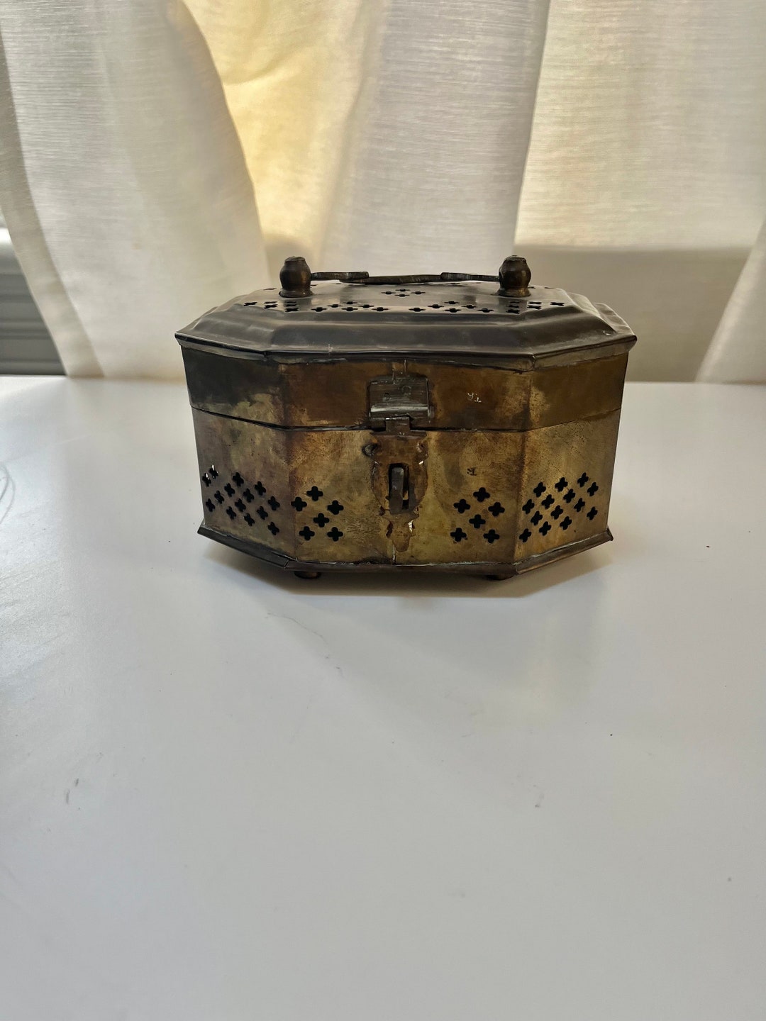 Vintage Brass Cricket Box - Etsy