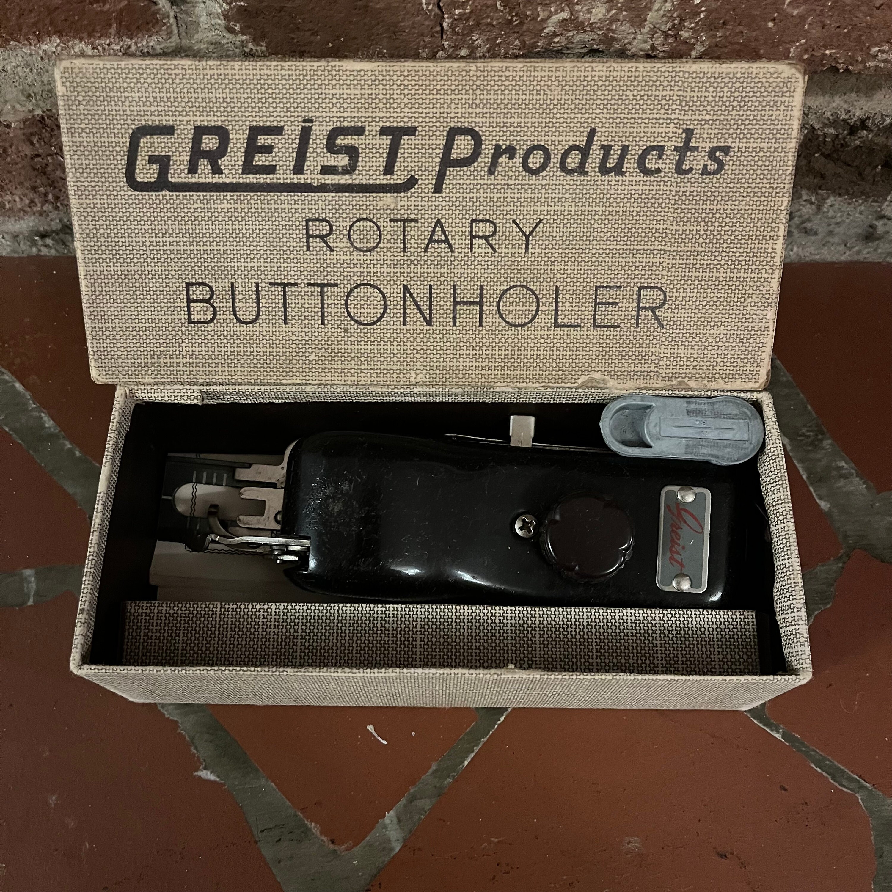 Vintage Greist Products Rotary Buttonholer in Original Box - Etsy