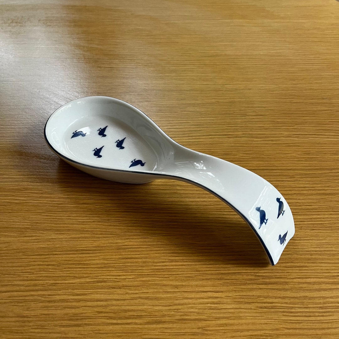 Vintage 1980s Shafford Porcelain Blue Ducks Spoon Rest - Etsy