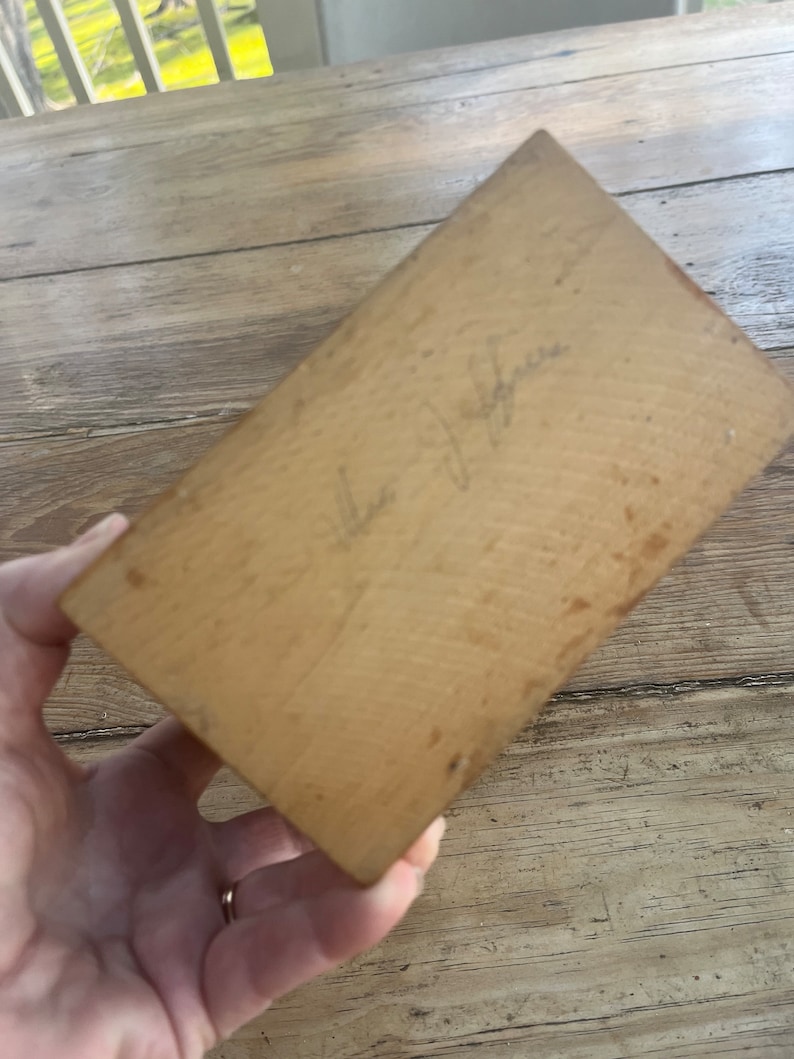 Vintage Handmade Recipe Index Card Box - Etsy