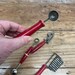 Vintage Kitchen Red Handle Kitchen Tools - Set of 5 - Etsy