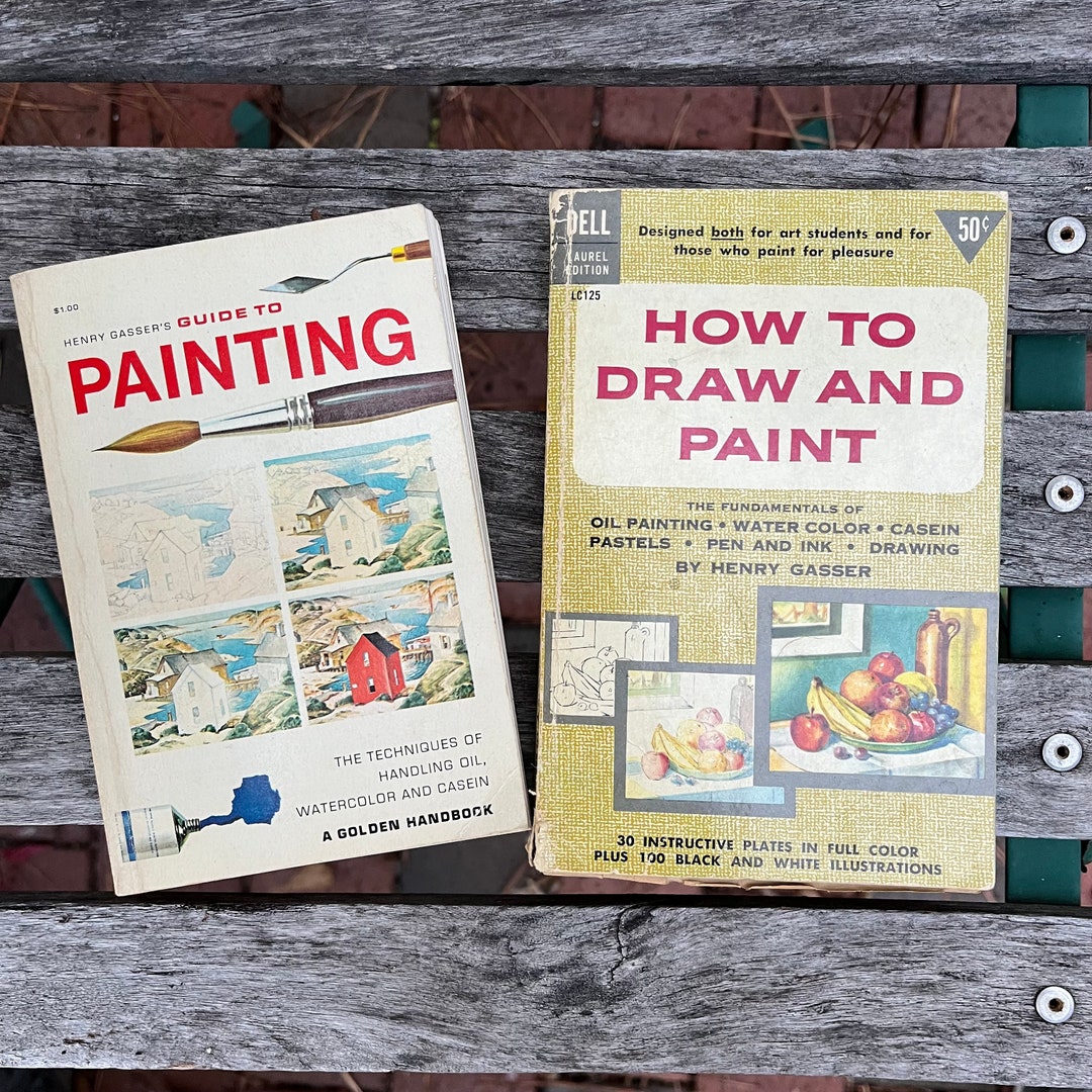 Two 2 Henry Gasser's Books How to Draw and Paint (1955) + Guide to ...
