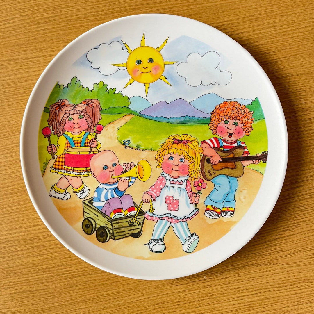 Vintage Early 1980s Cabbage Patch Kids Plate - Melamine 9.1” Diameter ...