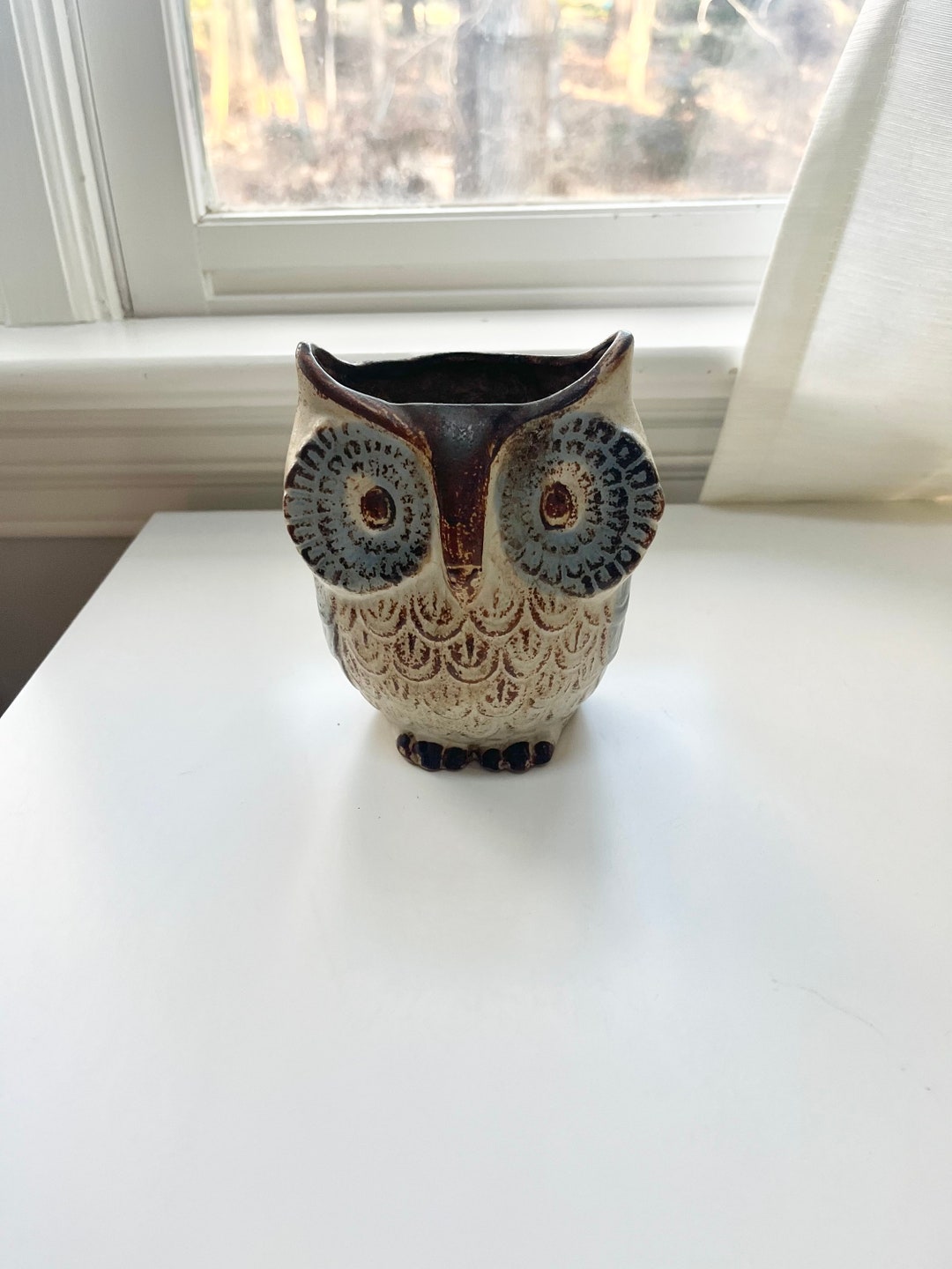 1970s Ceramic Owl Vase Total Retro Perfection MCM - Etsy