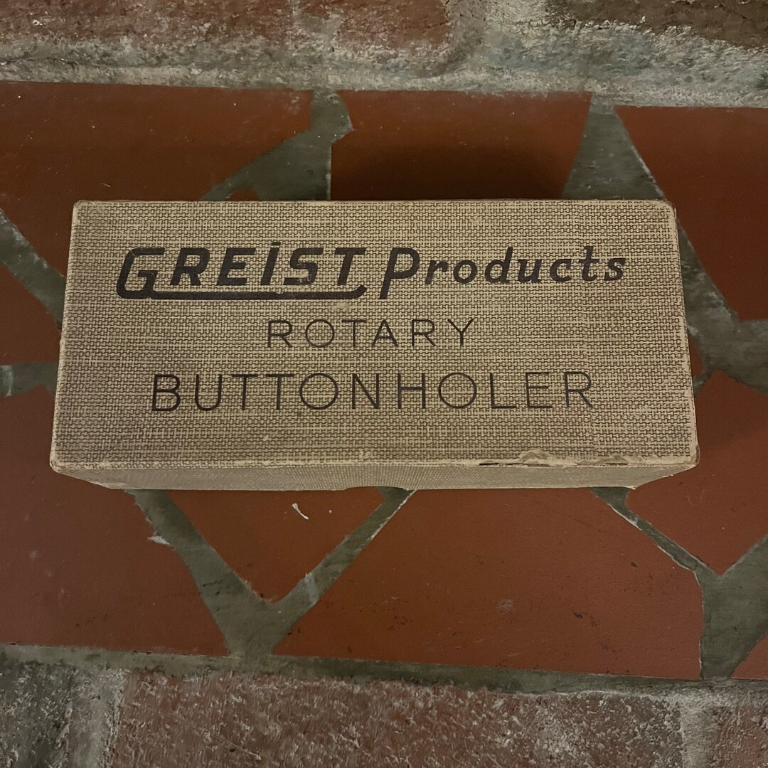 Vintage Greist Products Rotary Buttonholer in Original Box With ...