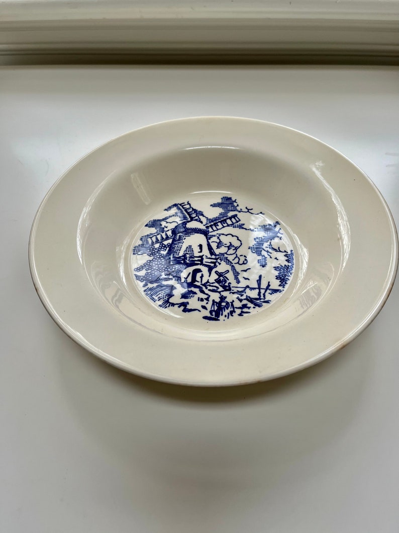 Vintage Royal China Windmill Bowl - Made in Sebring, Ohio - Etsy