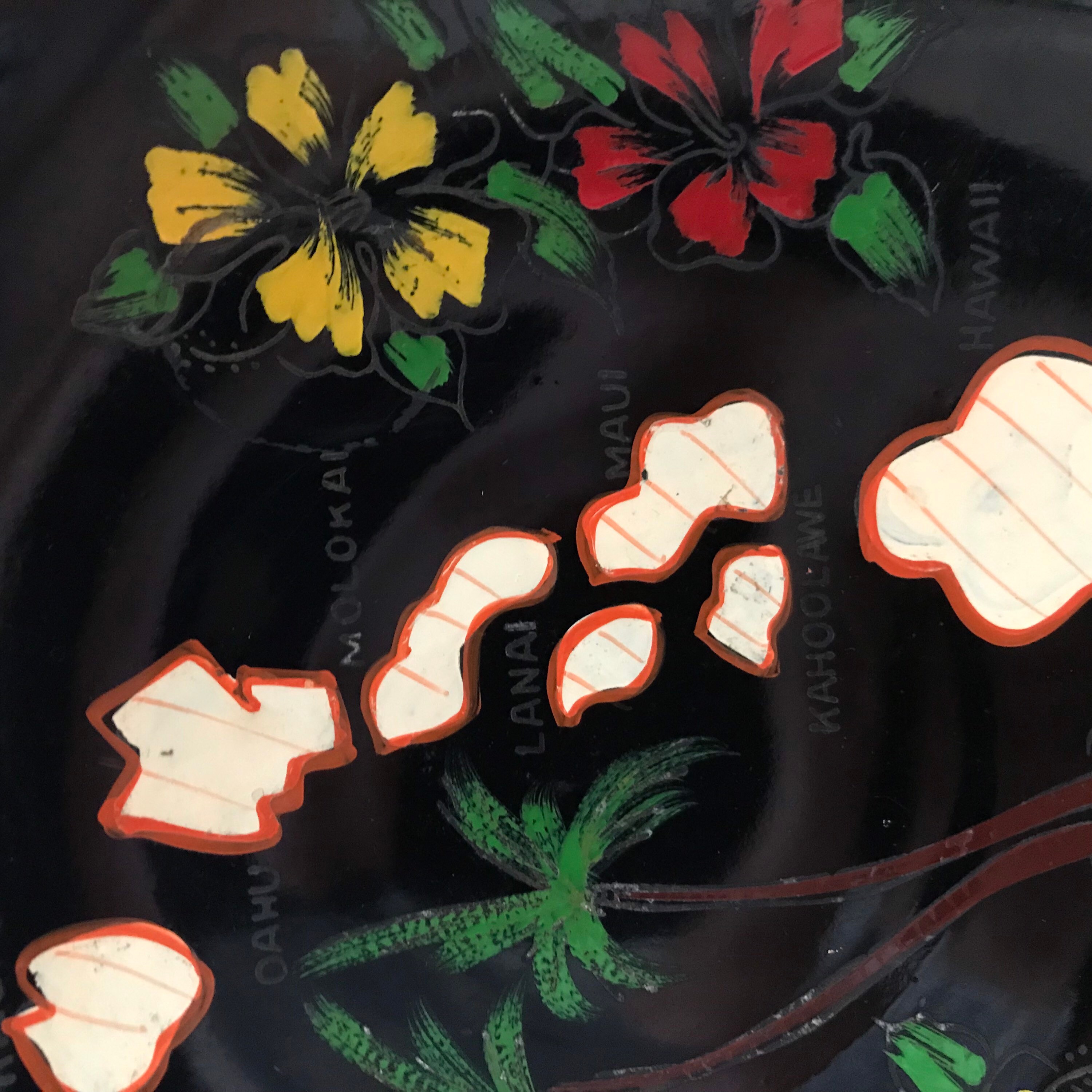 Vintage Souvenir Plastic Hawaii 50th State Bowl - Etsy