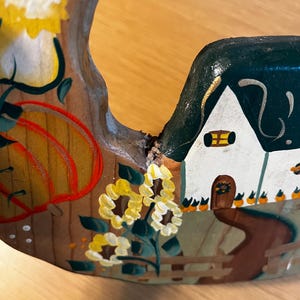 Vintage Painted Wood Fall-themed Welcome Sign / Cottagecore - Etsy