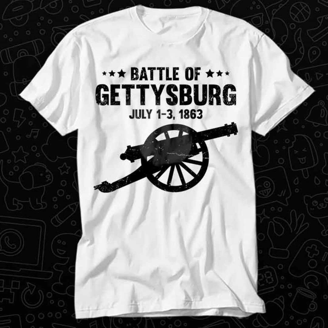 Battle of Gettysburg Civil War Battle Vacation T Shirt Gift for Womens ...