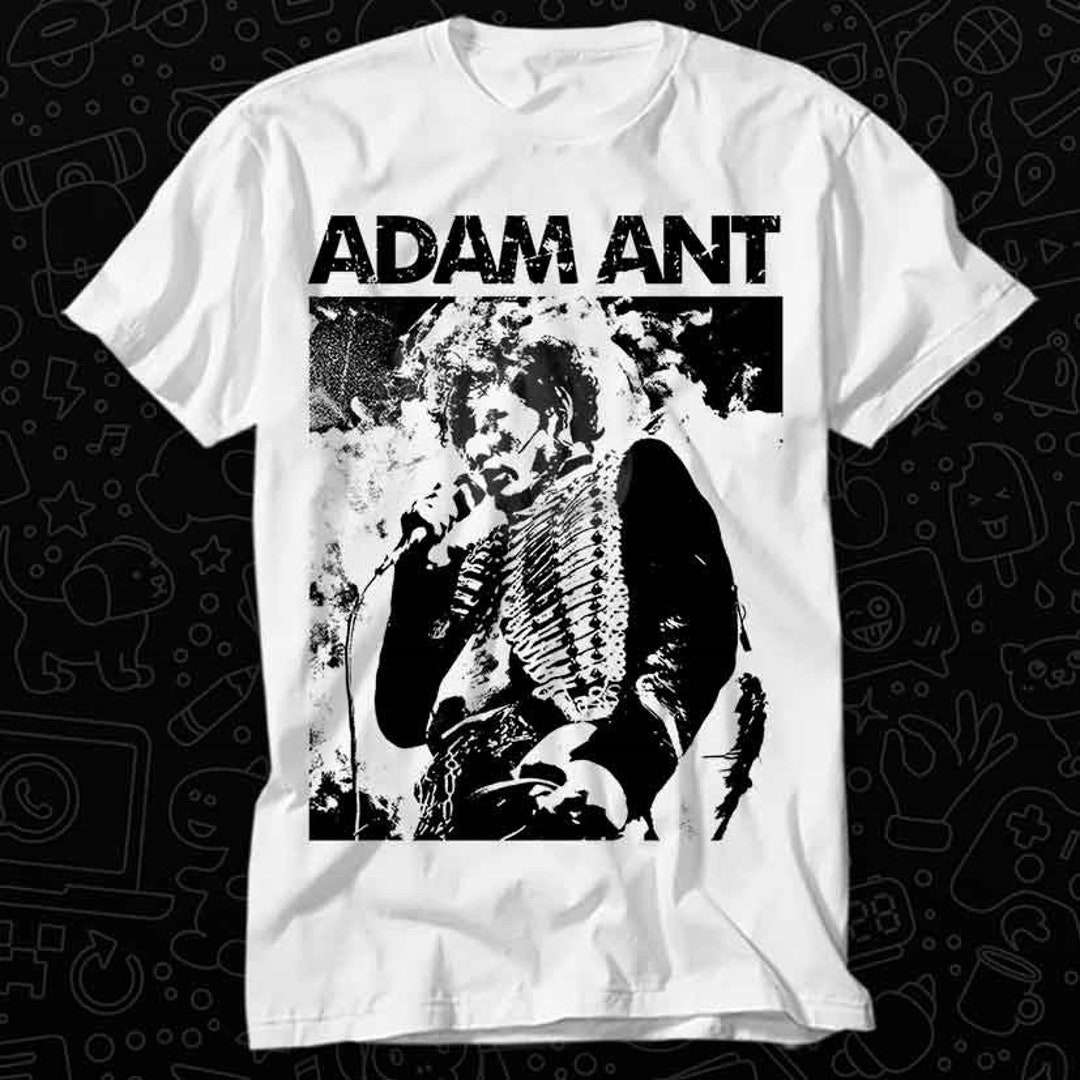Adam Ant Live Concert Japanese Poster T Shirt Gift for Womens Mens ...