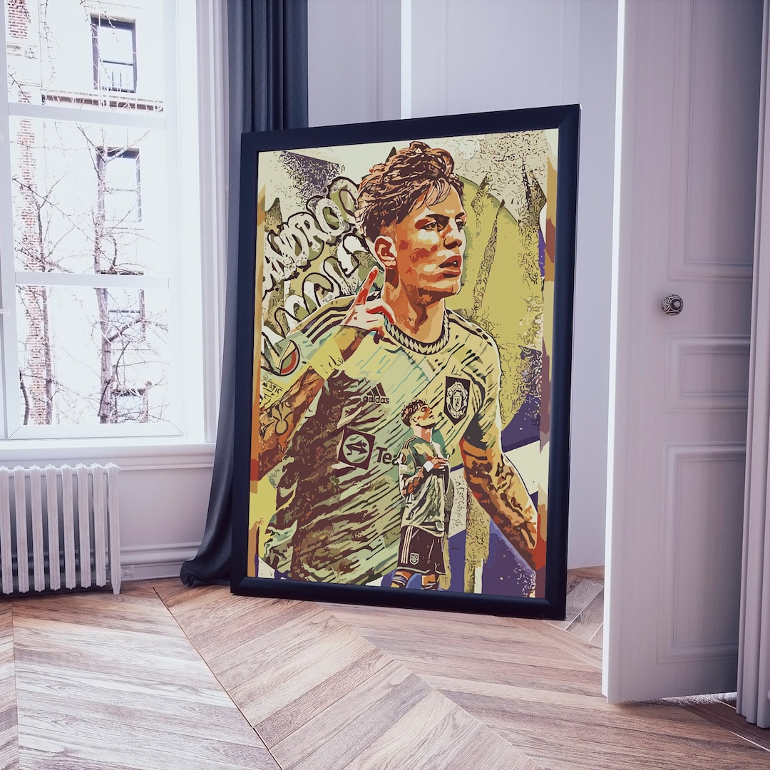 Alejandro Garnacho Poster Digital Manchester United Prints - Etsy