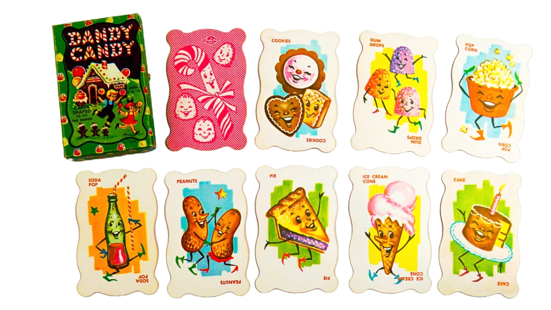 Dandy Candy Retro Playing Cards you Choose 50s Kitschy Candy Junk ...