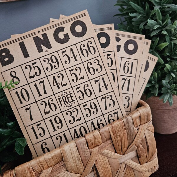 Vintage Bingo Cards - Etsy