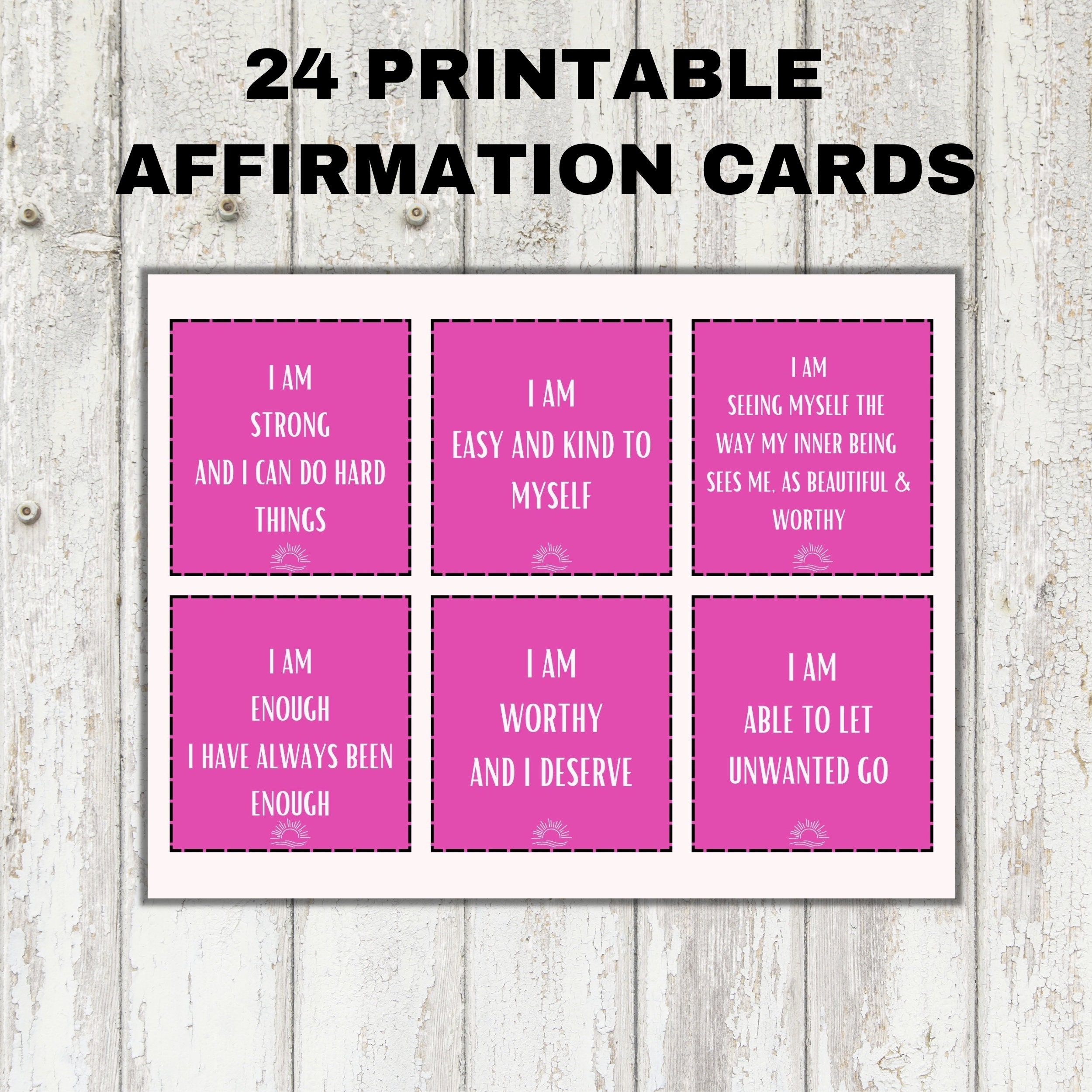 I AM Daily Affirmation Cards | Printable Self Affirmation Cards | Self ...