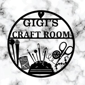 Kuttyarts Custom Craft Room Metal Sign Creative Room - Etsy