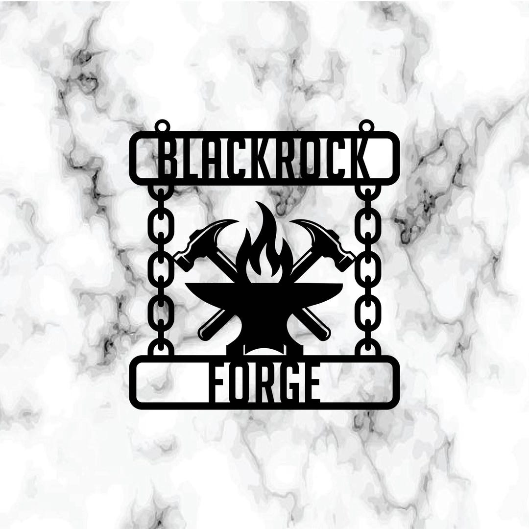 Custom Metal Forge Sign: Personalized Ironworker Art, Gift for Dad ...
