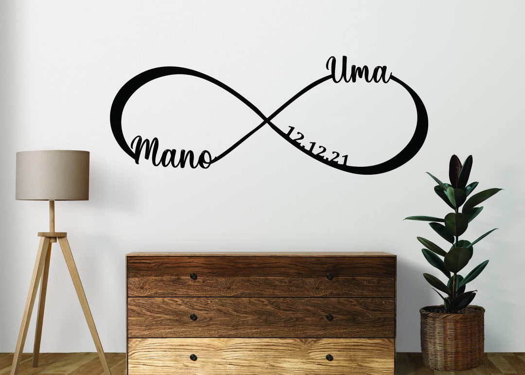 Kuttyarts Custom Infinity Metal Sign Infinity Name Sign Personalized ...