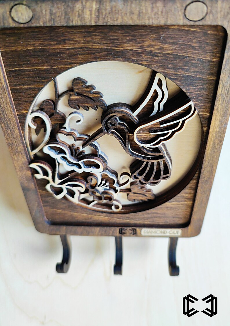 Home Key Holder Colibri Laser Cut Files Vector File Key - Etsy