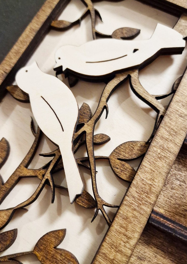 Home Key Holder Birds Laser Cut Files, Vector File, Key Hanger DXF, AI ...