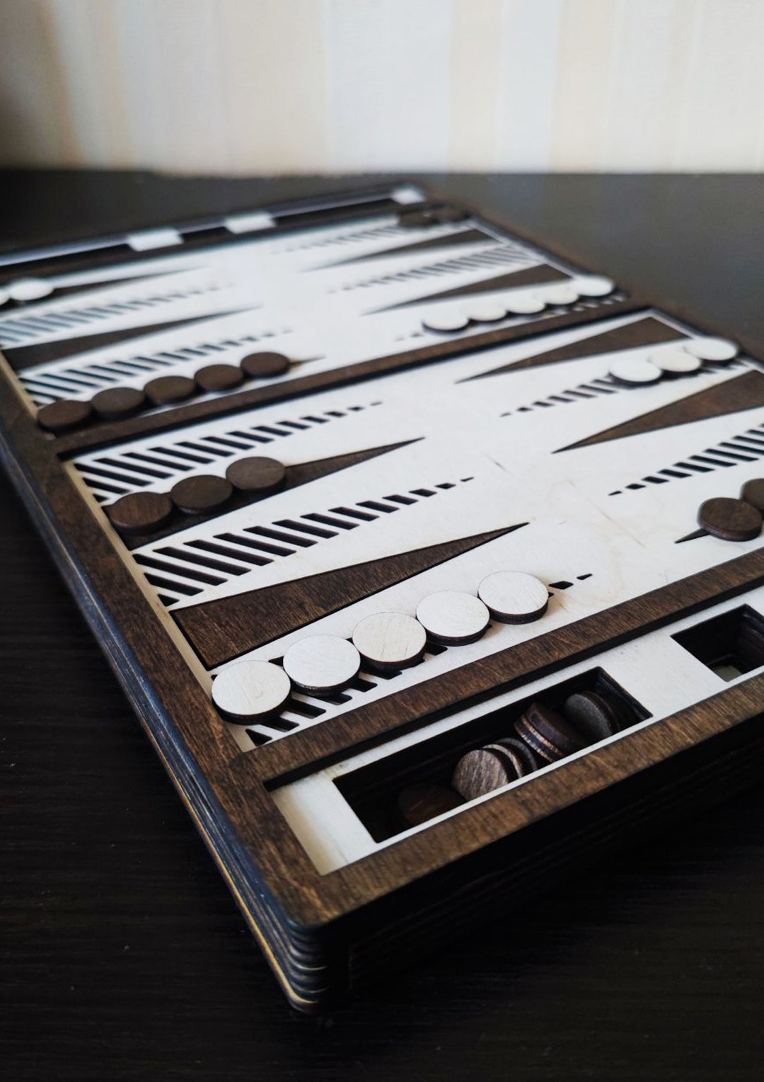 Backgammon I Wooden Board Game I Backgammon Game I Wood Toy I Handmade ...