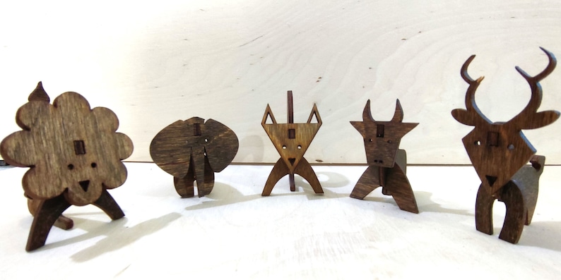 Laser Cut Animals Bundle 3D Model. Laser Puzzle With Animals. - Etsy