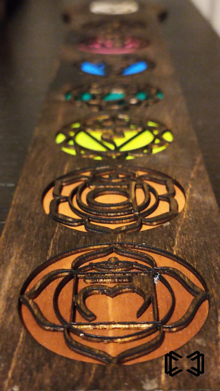 Seven Chakra Wall Art Set, Chakra Wall Decor, Chakra Symbols Set of 7 ...