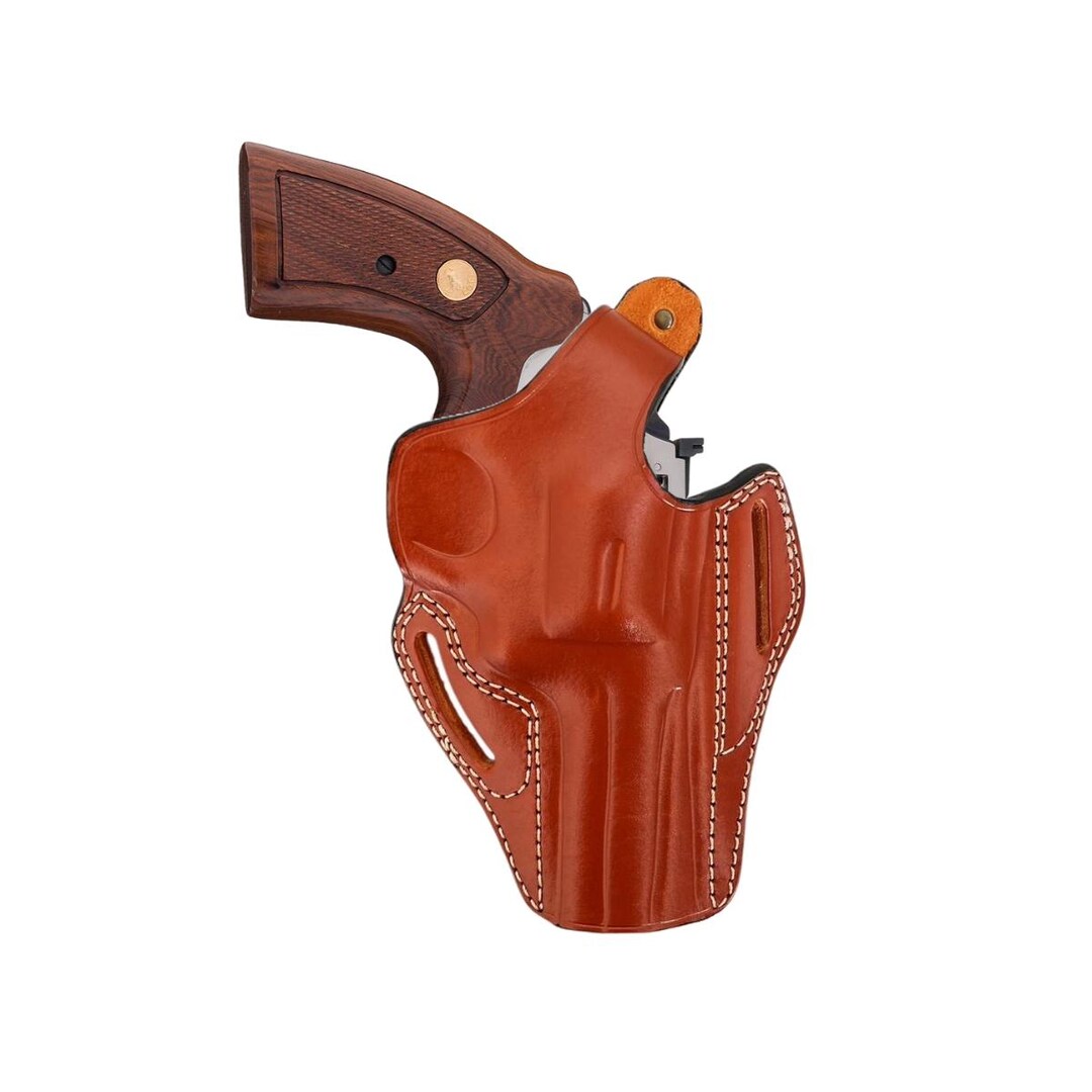 Leather Holster for Colt Python or Colt King Cobra, Outside Waistband ...