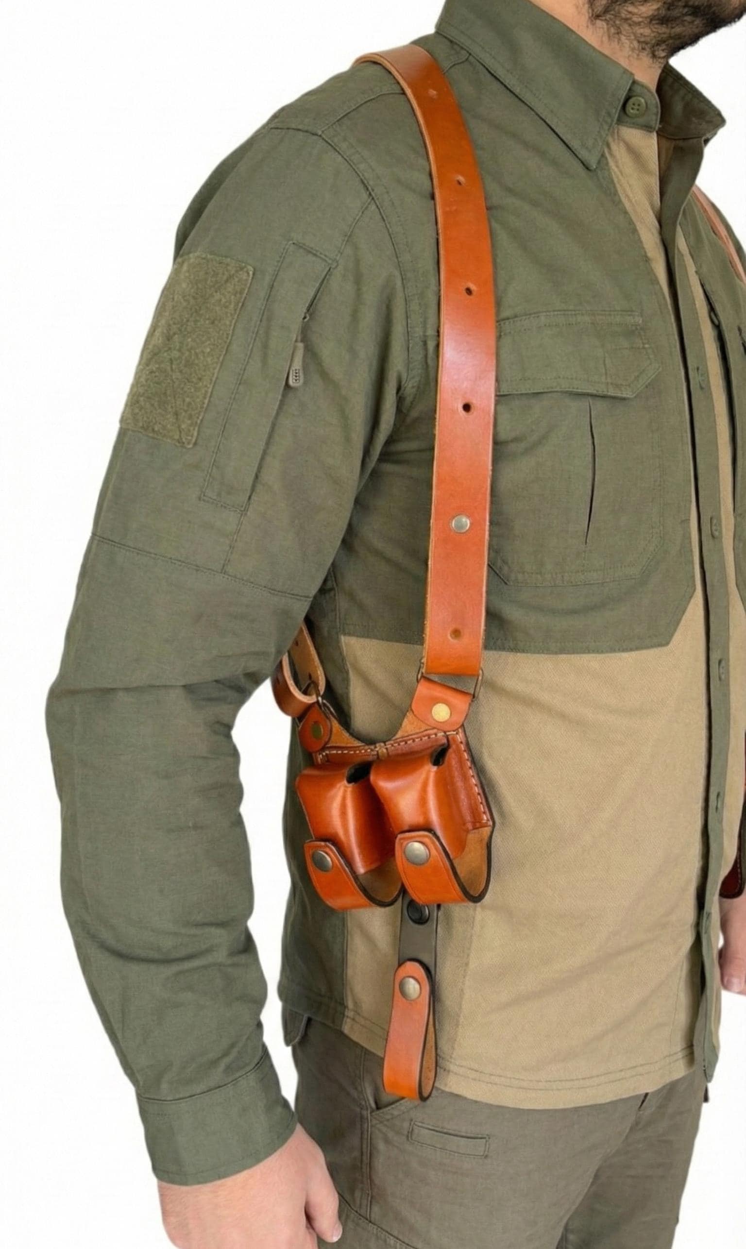 Handmade Leather Shoulder Holster: Colt Python & King Cobra .357 Mag - Etsy