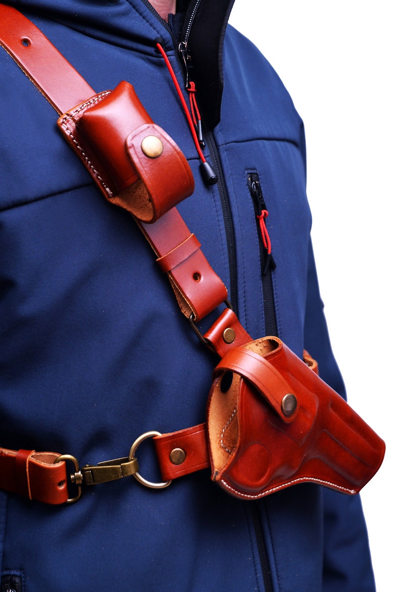 Leather Chest Holster Fits Colt Python 357 Mag. Colt King - Etsy