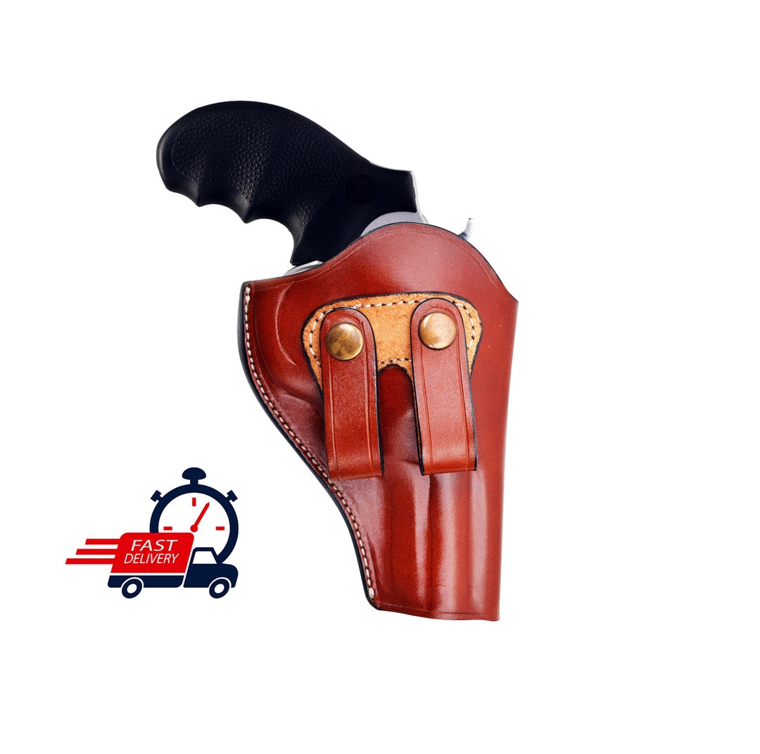 Leather IWB Holster Fits Taurus Judge 45 Colt Genuine Leather Concealed ...