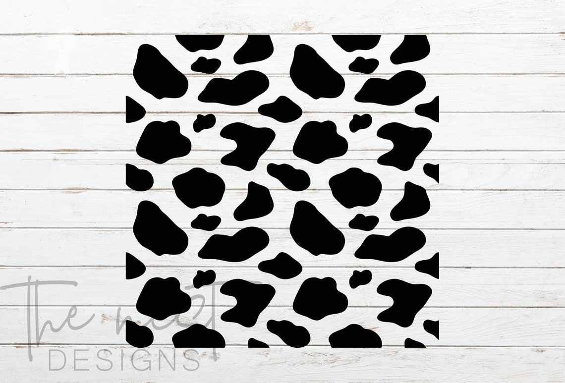 Cow Print SVG File Cricut Project Western SVG - Etsy