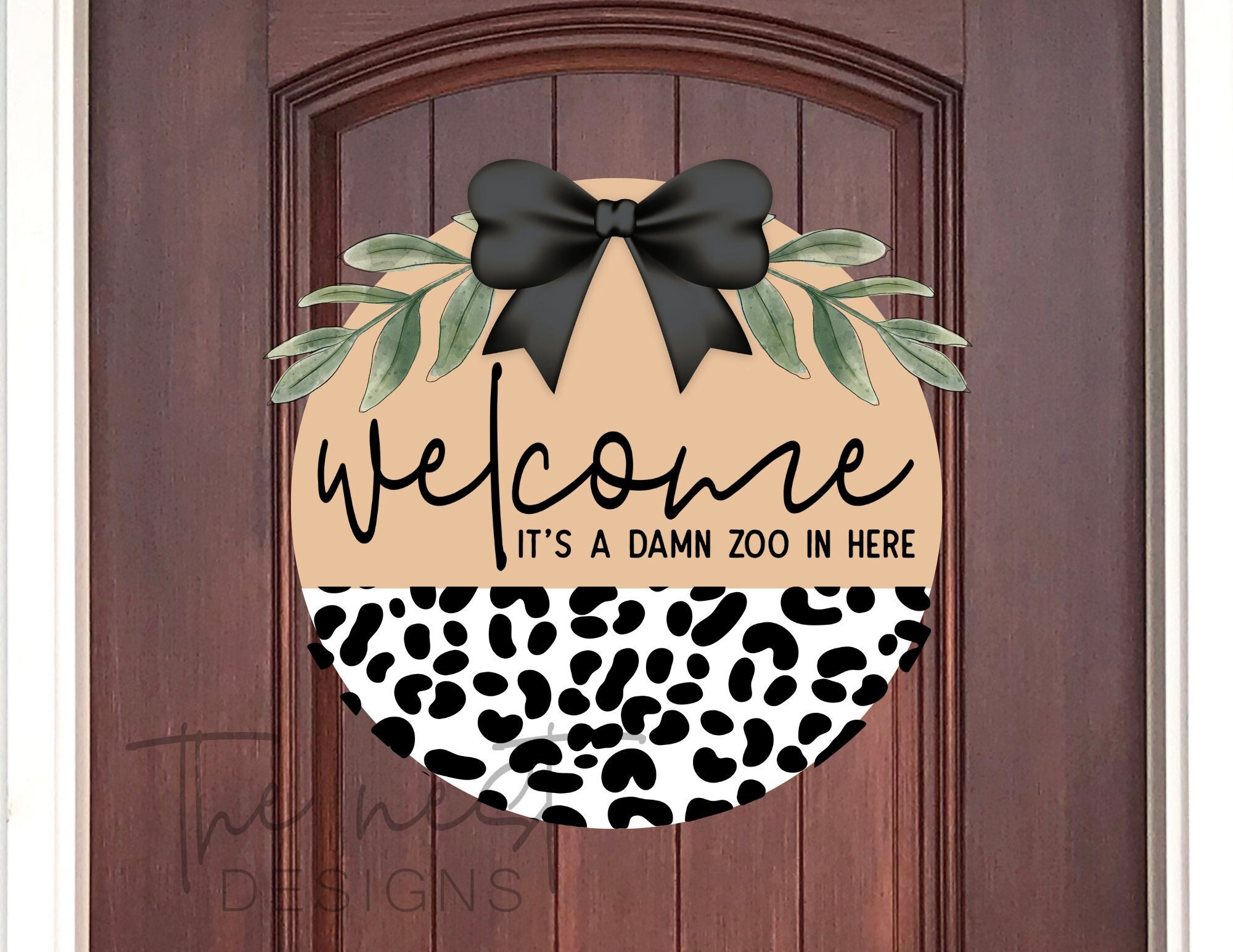 Welcome To The Zoo Sign