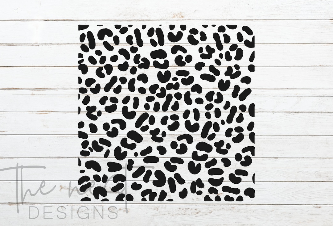 Cheetah Print SVG File | Cricut Project | Silhouette | Farmhouse | - Etsy