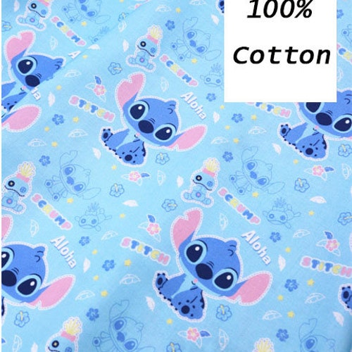 Stitch Fabric Blue Koala Lilo and Stitch Anime Cartoon Cotton - Etsy Canada