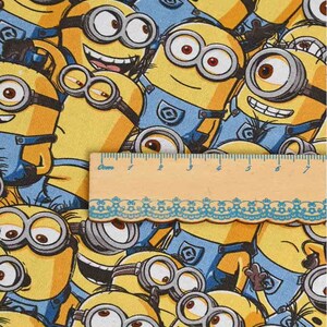Minions Fabric Cartoon Fabric Cotton Fabric by the 45cm - Etsy