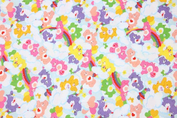 Care Bears Fabric Cartoon Bear Fabric Cotton Fabric by the - Etsy UK