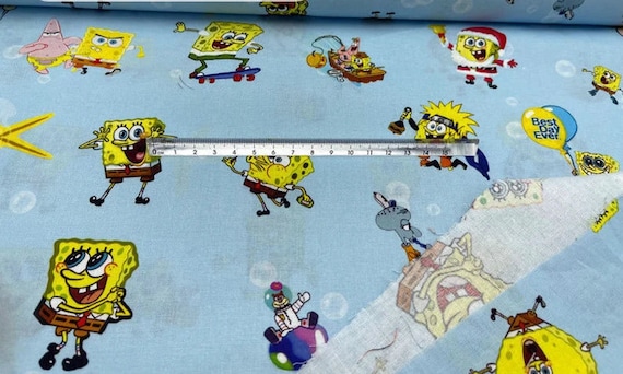 Spongebob Squarepants Fabric Spongebob Patrick Cartoon Fabric - Etsy