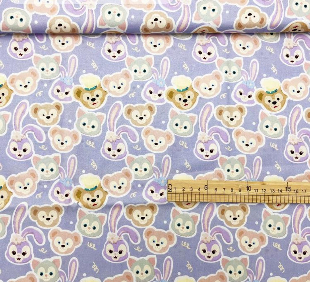 Disney Bear Duffy Fabric Shelliemay Cartoon Fabric Cotton Fabric by the ...