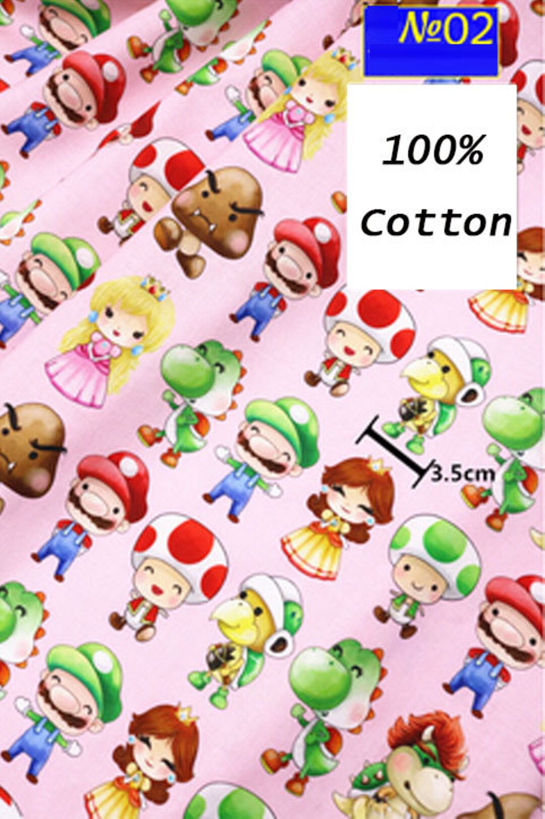 Super Mario Fabric Mario Luigi Fabric Cartoon Mario Fabric Cotton ...