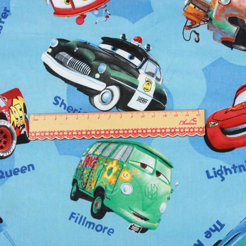 Cars Movie Fabric Lightning Mcqueen Fabric Cartoon Fabric Cotton Fabric ...
